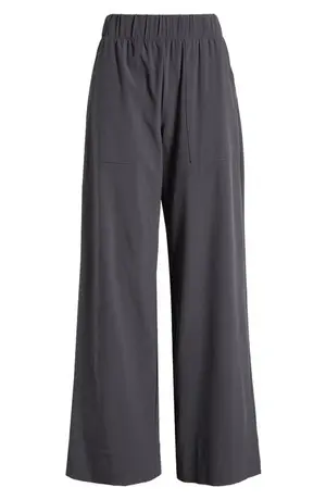 Beyond Yoga Wide-leg Utility Trousers - Graphite