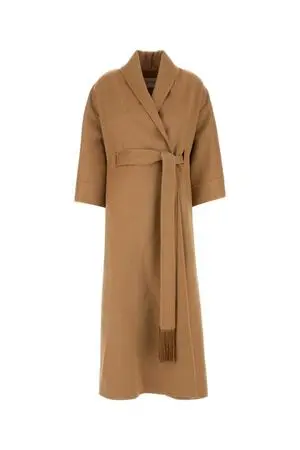 Valentino Garavani Double-Breasted Wool Coat - Brown