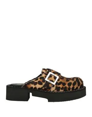 GCDS X CLARKS Leopard Print Mules