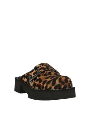 GCDS X CLARKS Leopard Print Mules