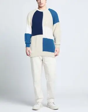 GARMENT WORKSHOP Intarsia-knit Crewneck Sweater