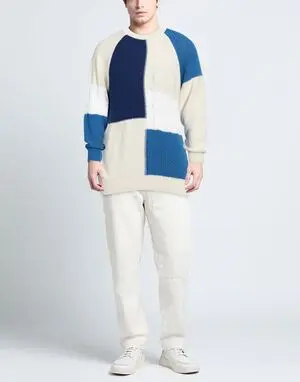 GARMENT WORKSHOP Intarsia-knit Crewneck Sweater