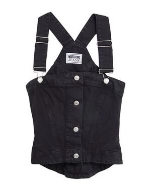 Moschino Cotton Top With Corset Detail - Black