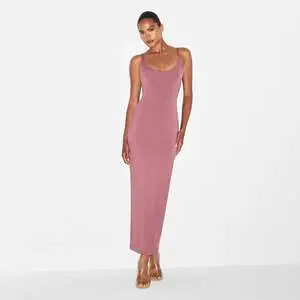 SKIMS Smooth Layers Scoop Neck Long Dress - Redwood