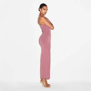 SKIMS Smooth Layers Scoop Neck Long Dress - Redwood