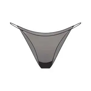 SKIMS Ultra Fine Mesh String Bikini - Obsidian