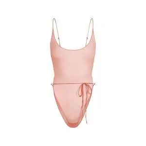 SKIMS Ultra Fine Mesh Brief Bodysuit - Terracotta