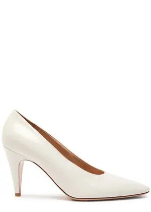 GIANVITO ROSSI Amelia 85 Patent Leather Pumps - White