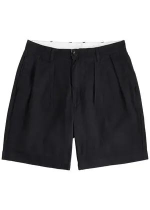 SERVICE WORKS LONDON Cotton Pleated Shorts - Black