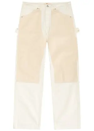 CHERRY LOS ANGELES Panelled Canvas Trousers - White