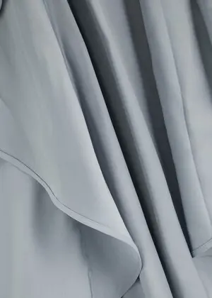 Palmer//harding Waterfall Asymmetric Satin-crepe Shirt