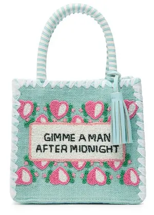 DE SIENA Woven Top Handle Bag