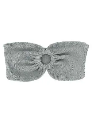 MC2 SAINT BARTH Yulia Bandeau Bikini Top Gray