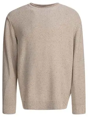 BEAMS Roll Crew Neck Sweater