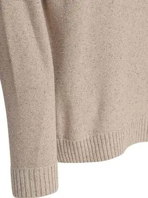 BEAMS Roll Crew Neck Sweater