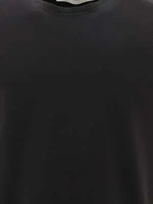 GOLDEN GOOSE Cotton Crewneck T-shirt With Distressed Treatment
