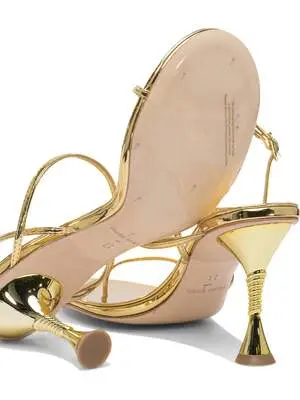 Studio Amelia Helix 90mm Heeled Sandals - Gold