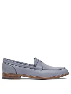 STURLINI Leather Loafers - Light Blue