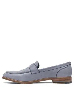 STURLINI Leather Loafers - Light Blue