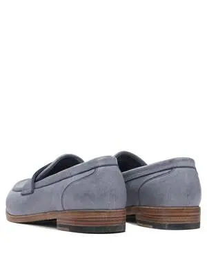 STURLINI Leather Loafers - Light Blue