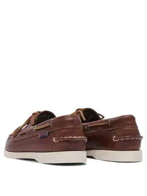 SEBAGO Lace-up Leather Loafers - Brown