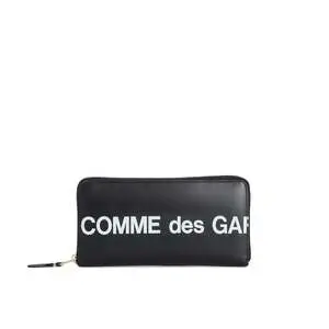 Comme Des Garçons Logo Wallet - Black