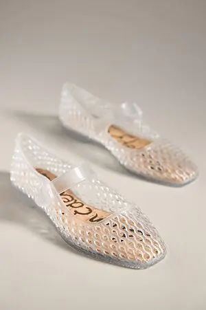 Sam Edelman Michaela Mary Jane Jelly Flats Clear