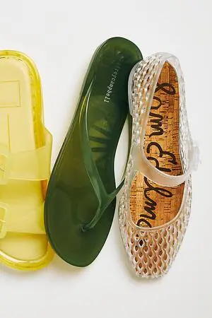 Sam Edelman Michaela Mary Jane Jelly Flats - Clear