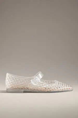 Sam Edelman Michaela Mary Jane Jelly Flats - Clear