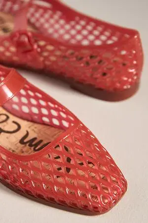 Sam Edelman Michaela Mary Jane Jelly Flats - Red