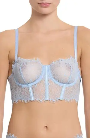 Hanky Panky Sheer Seduction Underwire Bustier - Touch The Sky Blue