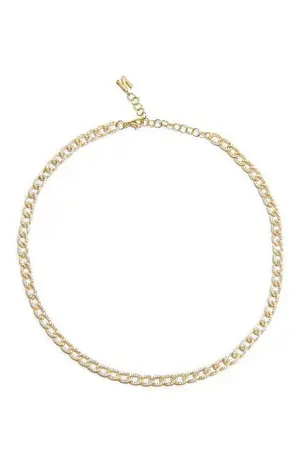 NICKHO REY Olga Crystal Link Necklace - White/gold