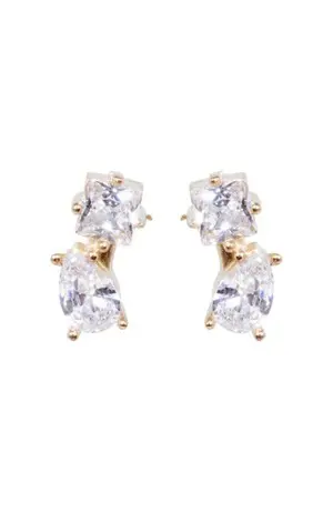 NICKHO REY Mark Robbins Stud Earrings White/gold