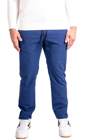 MACEOO Slim-fit Drawstring Pants - Blue
