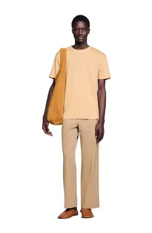 Sandro Linen T-shirt Nut