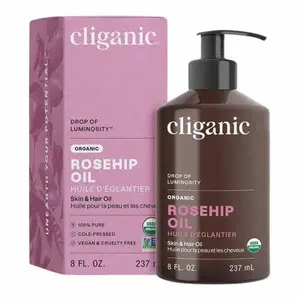 CLIGANIC Organic Rosehip Seed Oil - 8oz