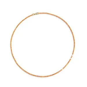NICKHO REY Tish Tennis Necklace - Orange/gold
