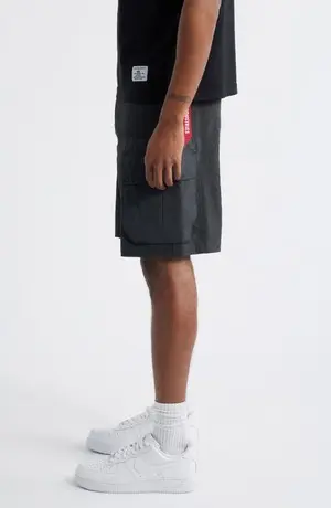 Alpha Industries Seersucker Cargo Shorts