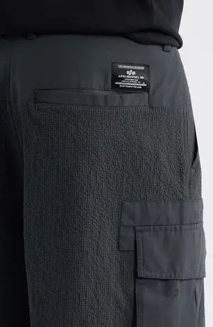 Alpha Industries Seersucker Cargo Shorts