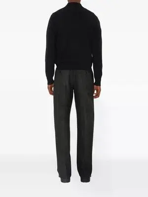 Burberry Long-sleeve Cashmere Blend Polo Shirt