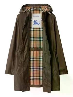 Burberry Gabardine Parka Coat