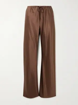 Veronica Beard Wide-Leg Satin Pants