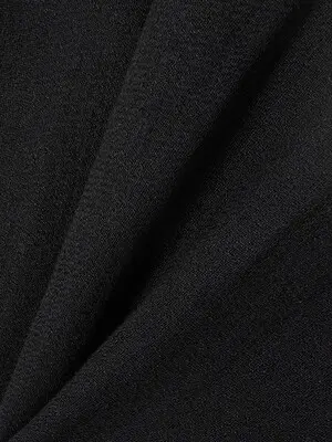 Le Kasha Spetses Draped Linen-gauze Mini Skirt - Black