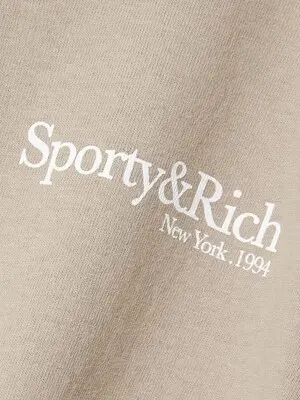 SPORTY & RICH Printed Cotton-jersey T-shirt