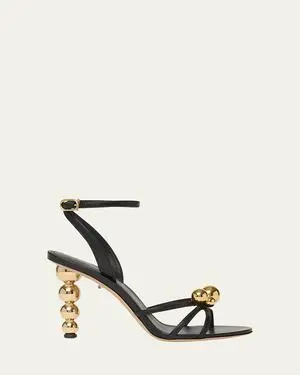 FERRAGAMO Karina Strappy Spheres Ankle-strap Sandals