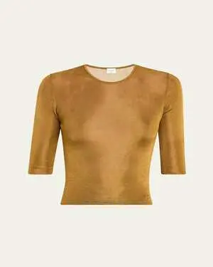 Saint Laurent Knit Top With Logo Detail