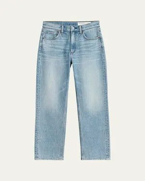 Rag & Bone Harlow Mid-rise Ankle Straight Jeans - Lou