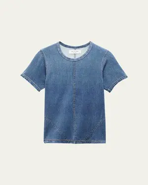 Rag & Bone Miramar Jersey Baby Tee - Cosmos