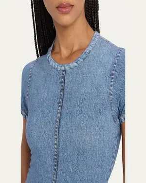 Rag & Bone Miramar Jersey Baby Tee - Cosmos