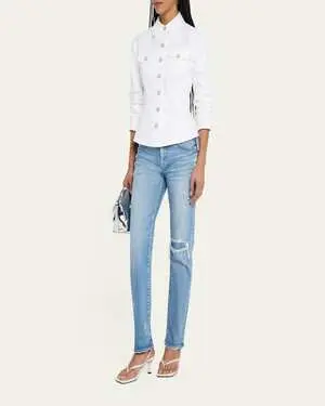 Cinq À Sept Canyon Denim Jacket - White